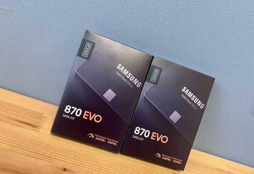Новый SSD жесткий диск Samsung 870 EVO 500гб, 2.5