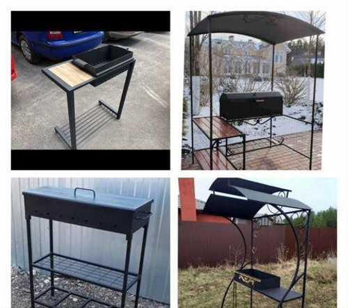 Мангал с крышей