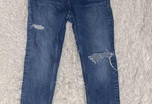 Синие рваные джинсы Zara