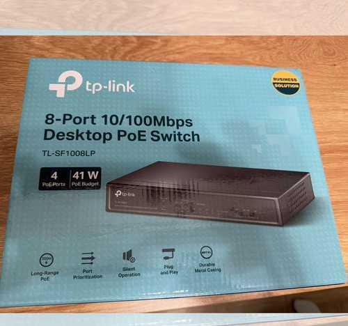 Коммутатор TP-Link TL-SF1008LP (4 poe)