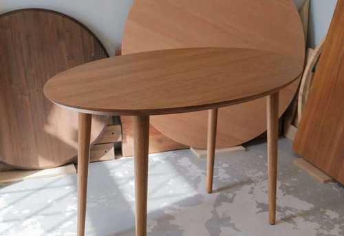 Овальный кухонный стол из массива бука