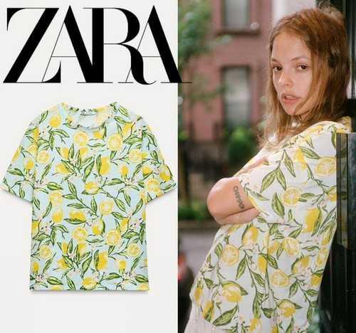 Футболка Zara хлопок