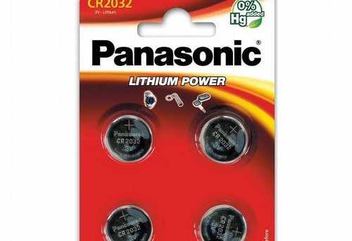 Батарейки Panasonic CR-2032EL/4B дисковые литиевые