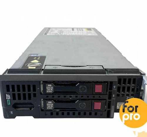 Лезвие HP BL460c Gen10 2x4110Silv 512GB, P204