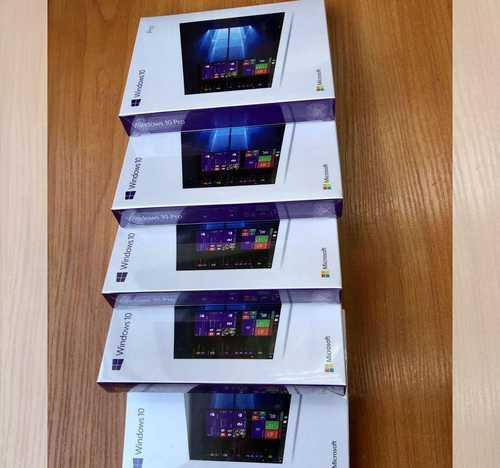 Windows 10 Pro Box Новые,Запечатанные,5 шт