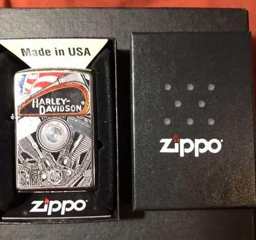 Зажигалка zippo harley davidson оригинал