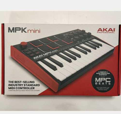 Миди клавиатура midi akai MPK mini