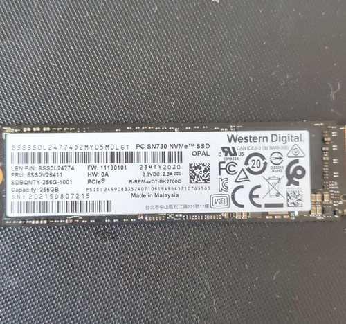 SSD m2 nvme 256gb WD