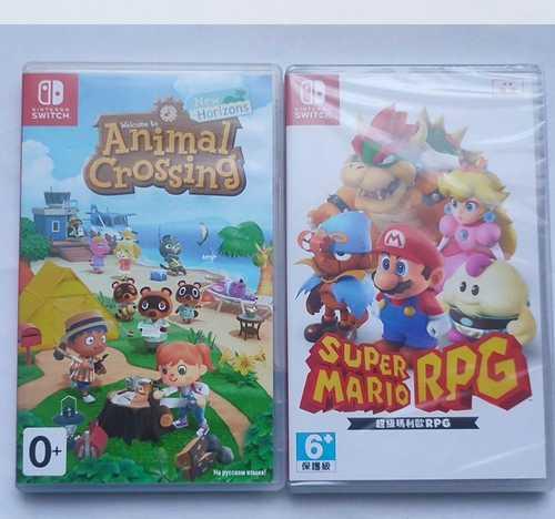 Animal crossing и Super Mario RPG nintendo