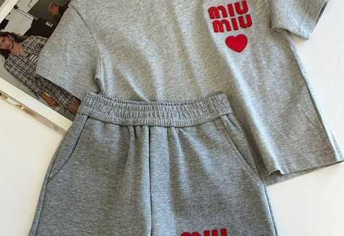 Костюм детский футболка шорты Miu Miu