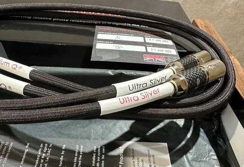 Кабель межблочный Tellurium Q Ultra Silver XLR 1,0