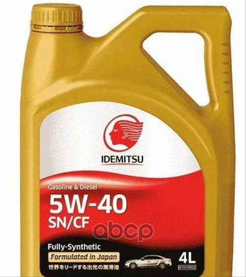 Масло мотор SN/CF 5W40 (4 л) F-S idemitsu