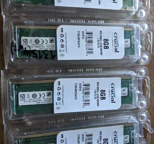 Серверная оперативная память Crucial DDR4 Reg 8Gb