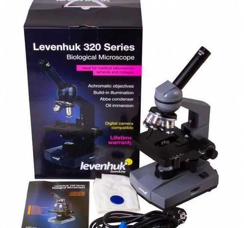 Микроскоп Levenhuk 320 base, монокулярный