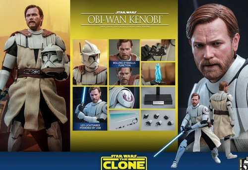 Hot toys TMS095 clone wars OBI WAN kenobi оби ван