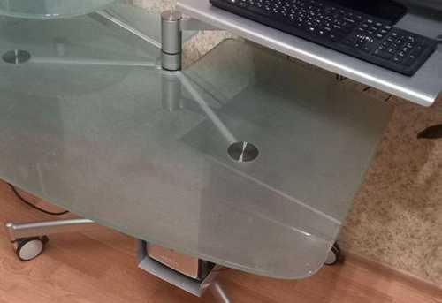 Компьютерный стол стеклянный бу