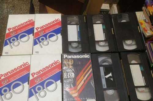 Видео кассеты VHS Panasonic Super SP E 180. 10 шт