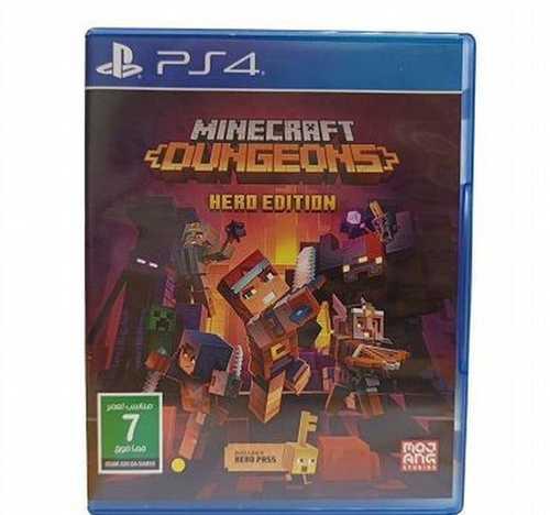 Диск игровой PS4 Minecraft Dungeons hero edition