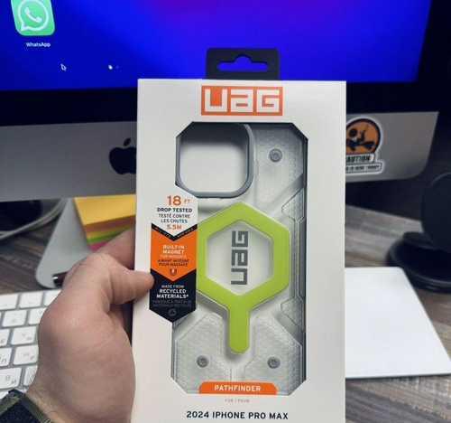 Uag Pathfinder Clear 16 Pro Max (Active Neon)