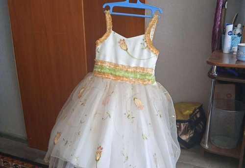 Платье праздничное для полного ребенка