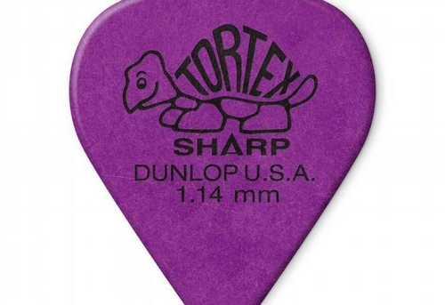Медиаторы Dunlop Tortex Sharp, 1,14мм, 412P1.14
