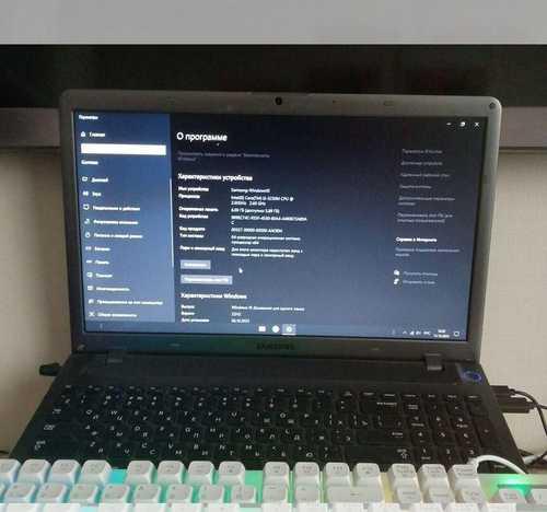 Ноутбук samsung np350v5c