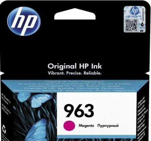 Картридж струйный HP 963 3ja24ae пурпурный (700стр