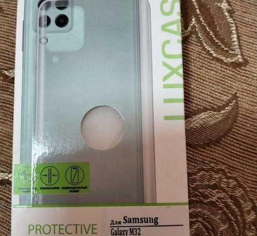 Чехол LuxCase для Samsung Galaxy M32, прозрачный