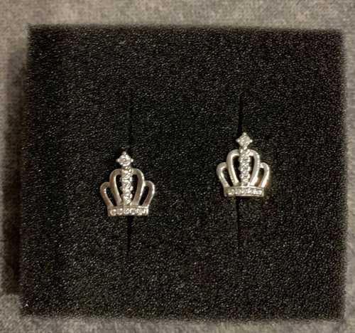 Серебряные серьги с фианитами