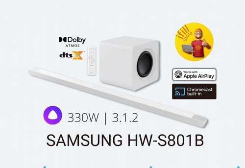 Samsung HW-S801B/RU ультратонкий белый саундбар