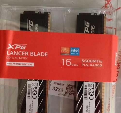 Оперативная память adata XPG Lancer Blade 16x2 гб