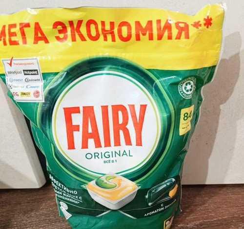 Таблетки для посудомоечных машин fairy84шт