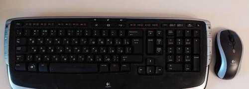 Беспроводная клавиатура + мышь logitech