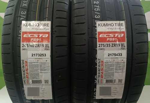 Kumho Ecsta PS91 275/35 R19 и 245/40 R19 100Y