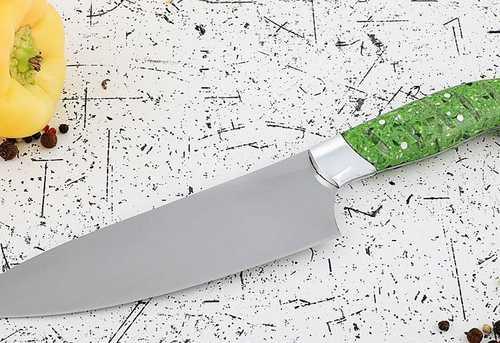 Кухонный нож Шеф № 12 сталь 95Х18 рукоять акрил зе