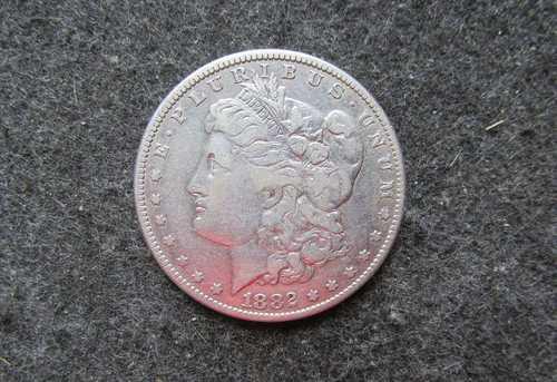 Монета Моргана 1882 г, серебро