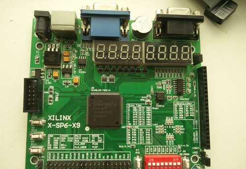 Xilinx Spartan-6 XC6SLX9 отладочная плата