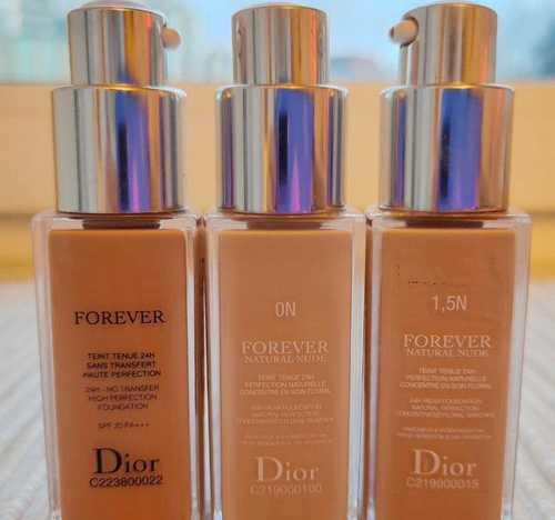 Тональный крем Dior forever 0n, 1,5 и 2 cr