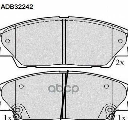 Колодки тормозные дисковые перед ADB32242