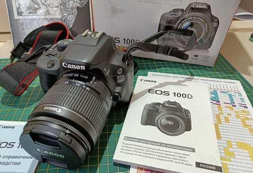 Зеркальный фотоаппарат canon 100D
