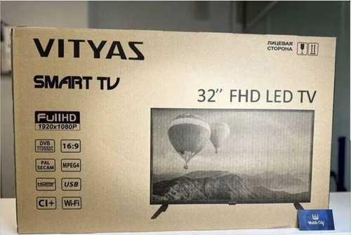 Телевизор Витязь 32LF1210 SmartTV Новый