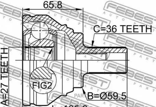 Febest 2310-031 ШРУС наружний