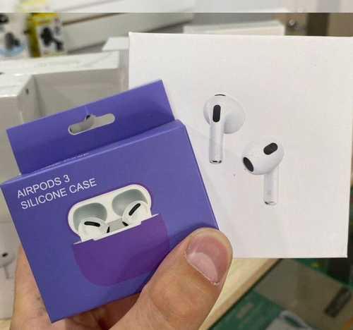 Наушники AirPods 3 Premium + чехол для кейса (Арт