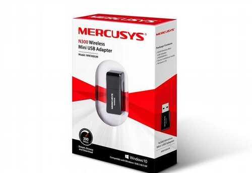 Компактный WiFi USBадаптер Mercusys MW300UM N300
