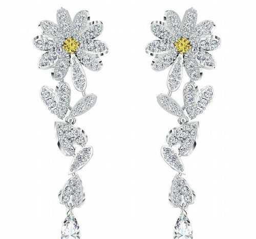 Серьги Swarovski Eternal Flower