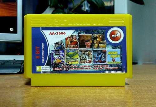 Картридж 8-бит (Денди) AA-2606 сборник игр 8 в 1