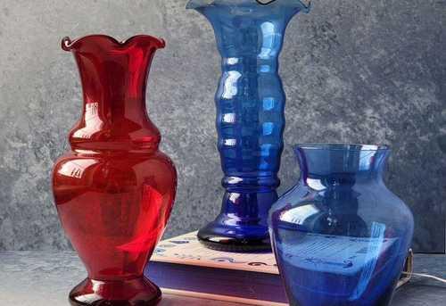Все вазы для цветов из цветного стекла Германия