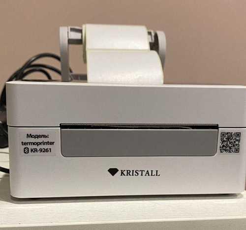 Термопринтер для этикеток с bluetooth kristall