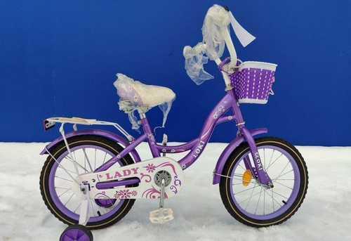 Велосипед детский 16 Loki Lady фиолетовый