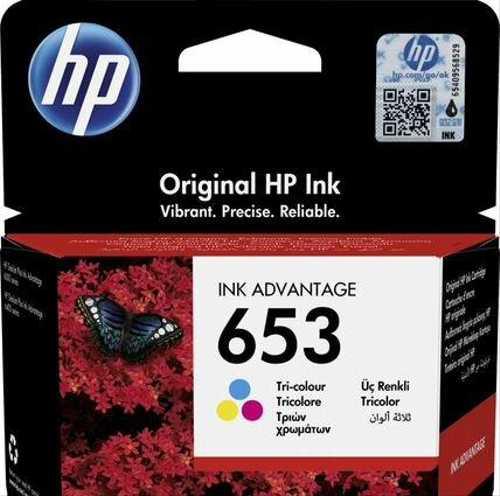Картридж HP 653 Tri-color Original Ink Advantage C